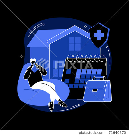 Sick leave abstract concept vector illustration. - Stock Illustration ...