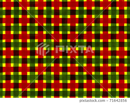 Analog watercolor plaid Christmas color - Stock Illustration [71642856 ...