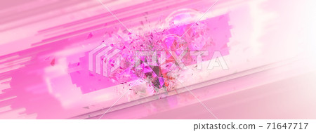 Breaking abstract pink heart - Stock Illustration [71647717] - PIXTA