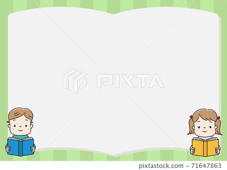 Next to the book-shaped frame for children... - Stock Illustration ...