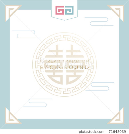 Korean traditional pattern background frame... - Stock Illustration ...