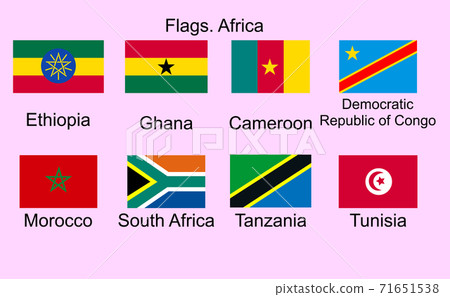 Countries Flags In Africa