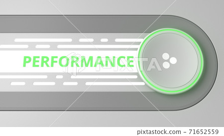 Hi-tech perfomance slider control, 3D rendering - Stock Illustration ...