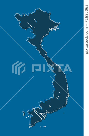 Creative map Vietnam, vector Asia country template - Stock Illustration ...