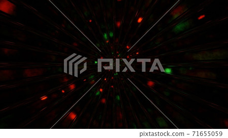 Fast space particles flying through 3d...-插圖素材 [71655059] - PIXTA圖庫