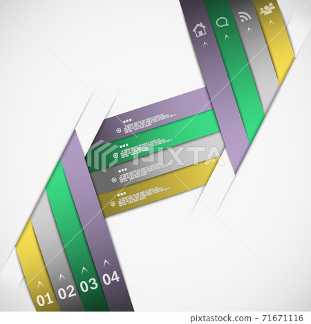 Paper ribbon template - Stock Illustration [71671116] - PIXTA