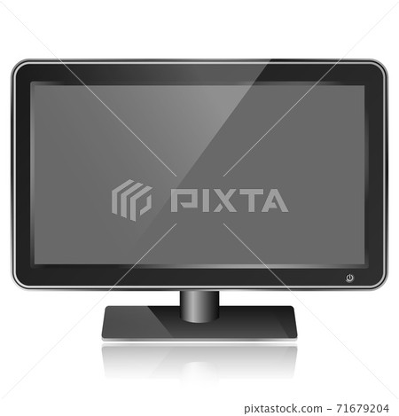 Trendy black monitor eps10 vector illustration - Stock Illustration ...