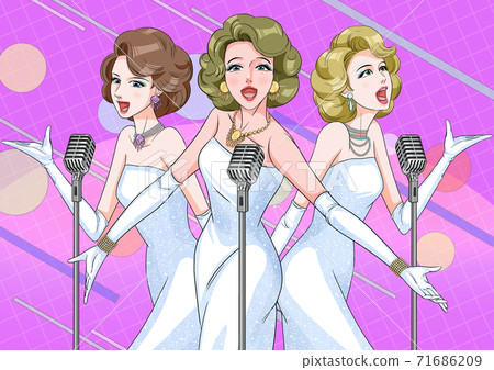 Musicians performing on stage cartoon... - Stock Illustration [71686209 ...