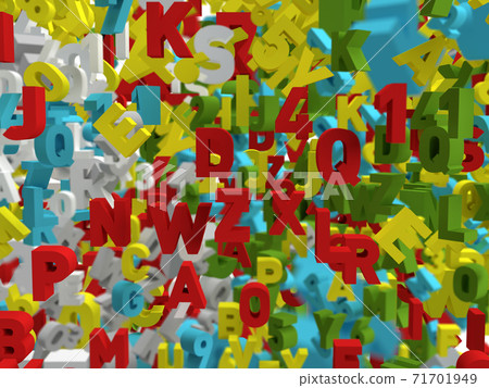 Lots of colorful 3D characters - Stock Illustration [71701949] - PIXTA