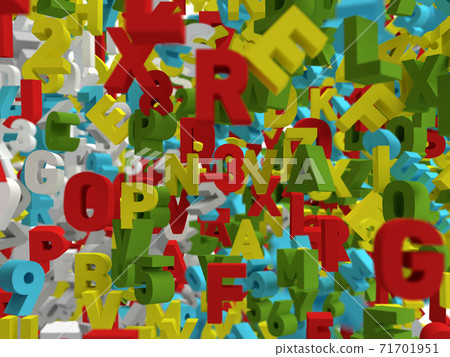 Lots of colorful 3D characters - Stock Illustration [71701951] - PIXTA