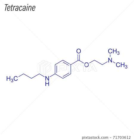 Vector Skeletal formula of Tetracaine. Drug...-插圖素材 [71703612] - PIXTA圖庫