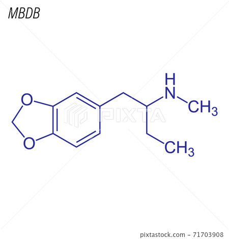 Vector Skeletal formula of MBDB. Drug chemical...-插圖素材 [71703908] - PIXTA圖庫