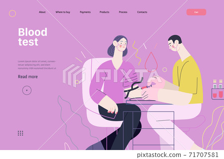 Medical tests illustration - blood test - Stock Illustration [71707581 ...