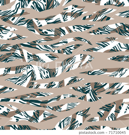 Stripes zebra animal repeat pattern. - Stock Illustration [71710045 ...