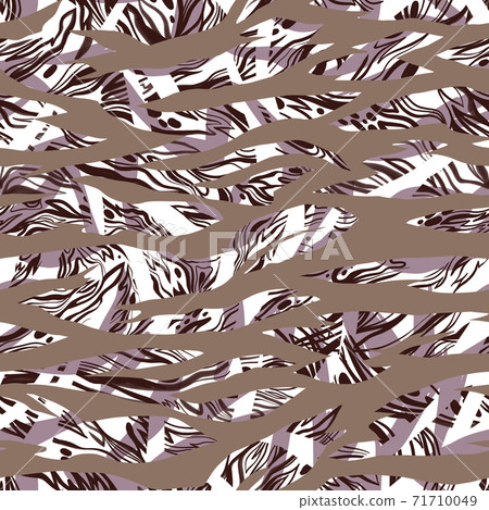 Stripes zebra animal repeat pattern. - Stock Illustration [71710049 ...