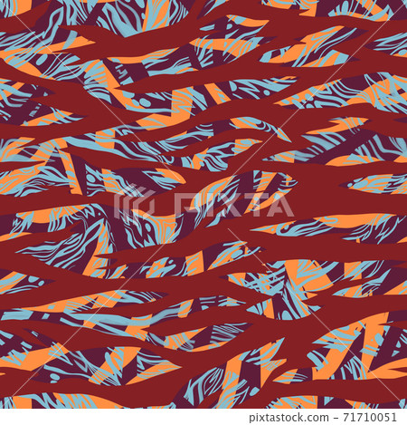 Stripes zebra animal repeat pattern. - Stock Illustration [71710051 ...