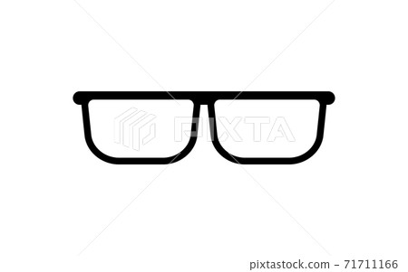 Simple glasses icon, black and white - Stock Illustration [71711166 ...