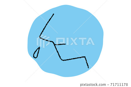 Simple snot icon, pencil writing style - Stock Illustration [71711178 ...