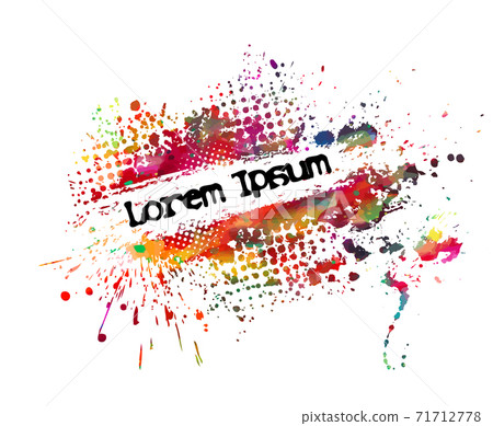 Multi color blots background. Grunge texture... - Stock Illustration ...