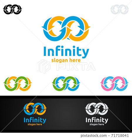 Infinity loop logo icon. Vector unlimited... - Stock Illustration ...