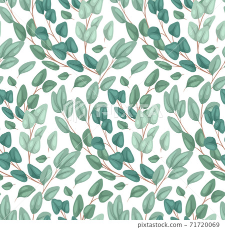 Seamless texture of flat eucalyptus populus on... - Stock Illustration ...