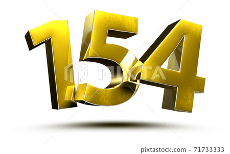 numbers 154. - Stock Illustration [71733333] - PIXTA