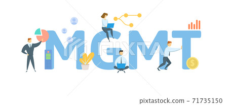 MGMT, Management. Concept with keywords, people... - Stock Illustration ...