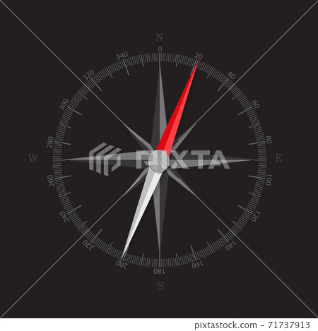 Compass direction icon for web design isolated... - Stock Illustration ...