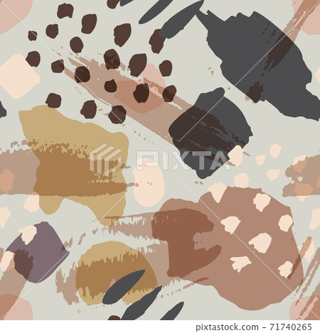 Pale colors pattern with hand drawn sketchy shapes - Stock Illustration ...