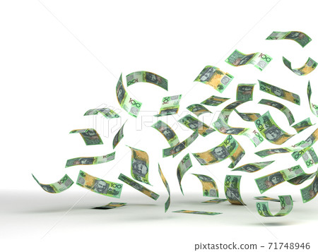 Flying Australian Dollar - Stock Illustration [71748946] - PIXTA
