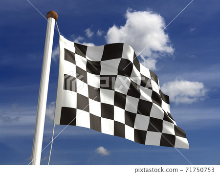 Chequered Flag - Stock Illustration [71750753] - PIXTA