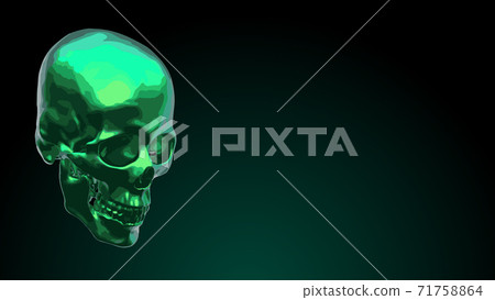 Green skeleton background. - Stock Illustration [71758864] - PIXTA