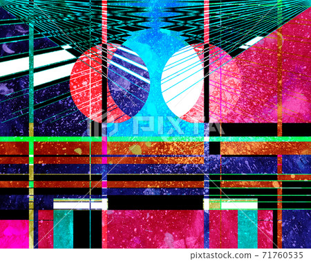 Abstract retro raster color background with... - Stock Illustration ...