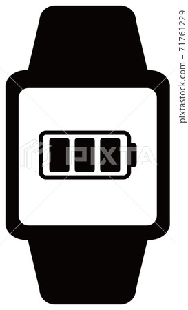 Vector illustration of smartwatch Charging icon - Stock Illustration ...