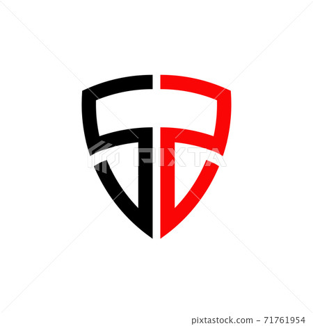 SS shield letter logo design template - Stock Illustration [71761954 ...