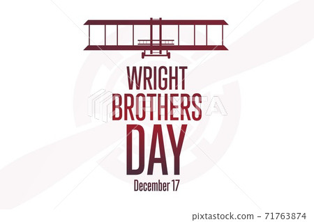 Wright Brothers Day. December 17. Holiday... - Stock Illustration ...