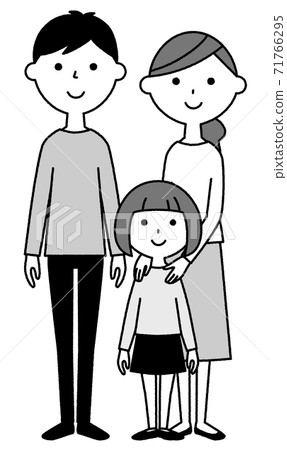 Good friend family 2 generations family - Stock Illustration [71766295 ...