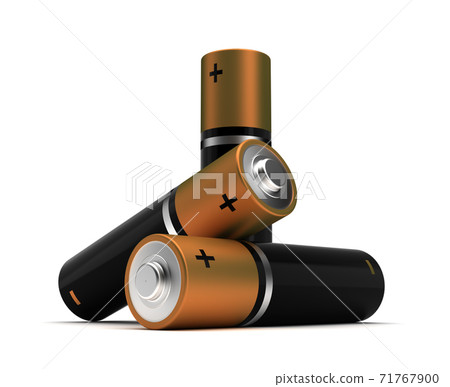 Three Batteries - Stock Illustration [71767900] - PIXTA