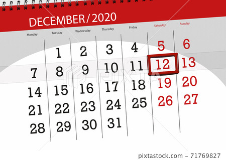 Calendar planner for the month december 2020,... - Stock Illustration ...