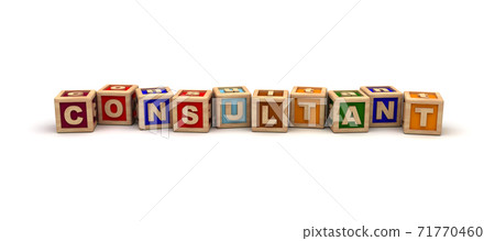 Consultant Text Cube - Stock Illustration [71770460] - PIXTA