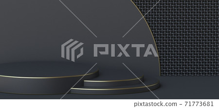 Abstract background golden outlined cylinders... - Stock Illustration ...
