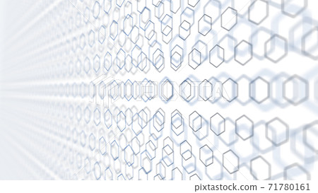CG Hexagon Multiple hexagons lined up - Stock Illustration [71780161 ...