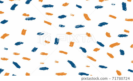 Blue and orange splash pattern watercolor... - Stock Illustration ...
