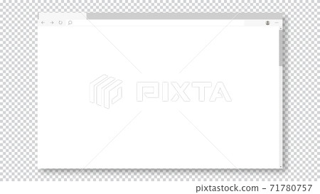 Empty browser window on transparent background.... - Stock Illustration ...