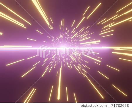 Yellow and pink warp, 3D rendering - Stock Illustration [71782628] - PIXTA