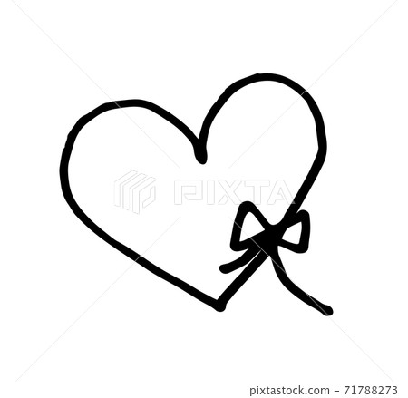 Handwritten Heart - Stock Illustration [71788273] - PIXTA