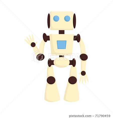 Cute Robot Modern High Tech Innovation... - Stock Illustration ...