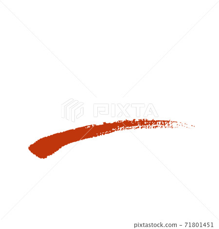 Crisp line handwritten vermilion - Stock Illustration [71801451] - PIXTA