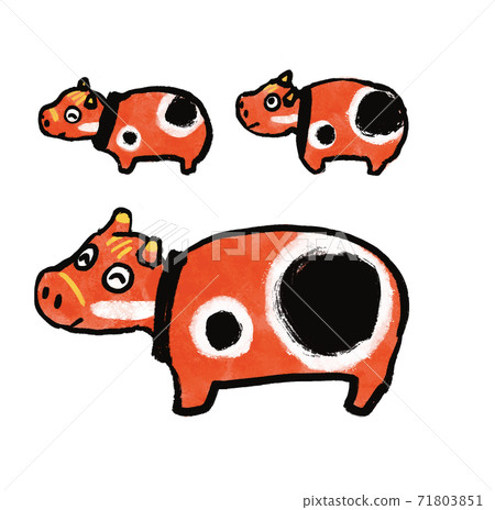 Akabeko - Stock Illustration [71803851] - PIXTA