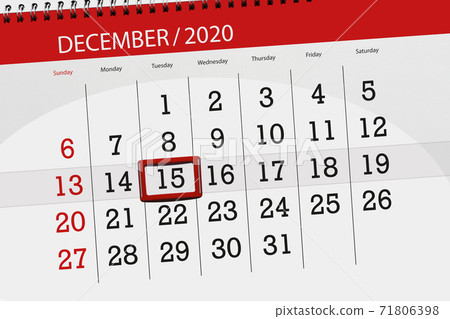 Calendar planner for the month december 2020,... - Stock Illustration ...